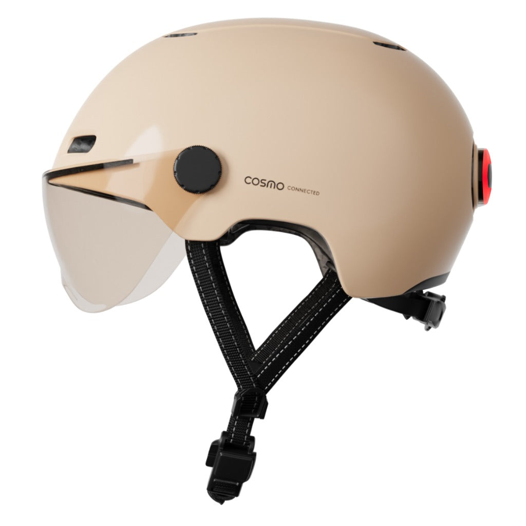 Cosmo Connected Fusion – Casco bici con luci posteriori e indicatori di ...