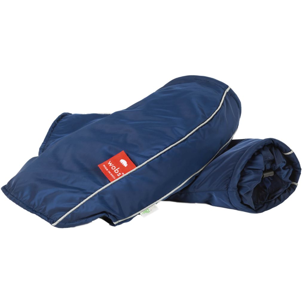 Wobs bleus Protections mains à vélo chaudes et coupe vent sur guidon