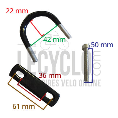 XLC Lowrider LR-F02 Portaequipajes horquilla bici 26 a 28 pulgadas